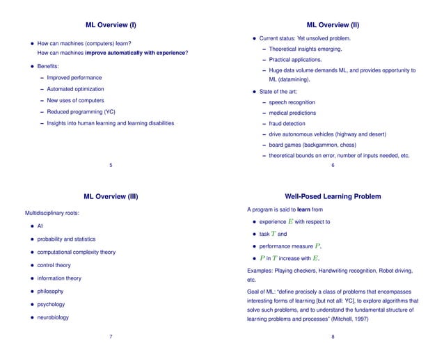 633-600 Machine Learning | PPT
