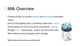 Chem 98: F15 Dairy Lecture | PPT | Digestive Disorders | Diseases and ...