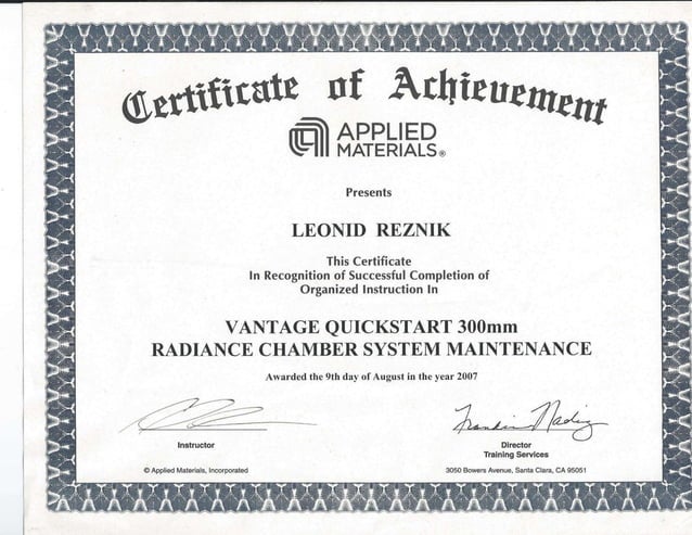 AMAT Class certification | PDF