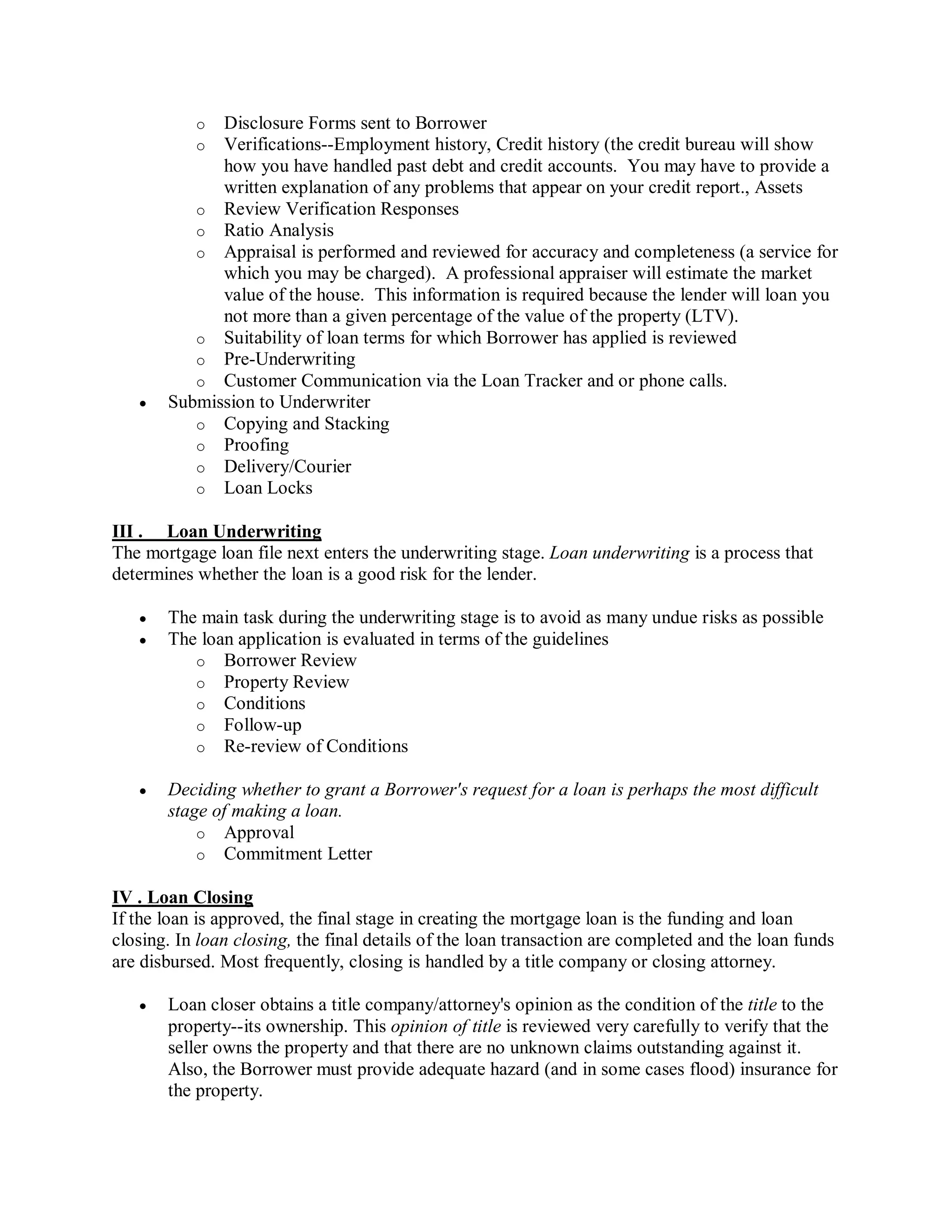 Mortgage life cycle, for understanding the process of us mortgage | PDF