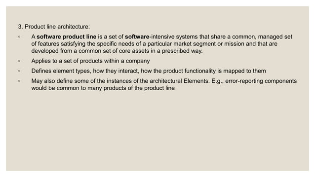 Software architecture slides chap1 .pptx | Operating Systems | Computer Software and Applications