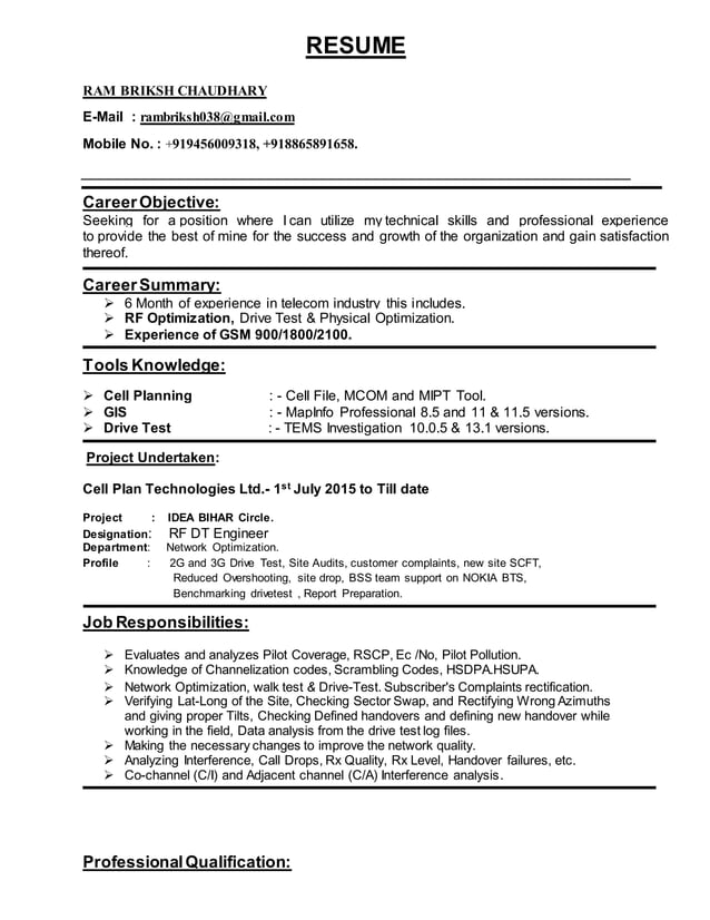 RAM BRIKSH CHAUDHARY_RESUME | DOCX