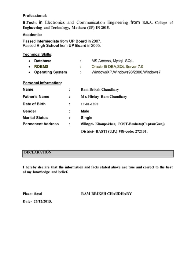 RAM BRIKSH CHAUDHARY_RESUME | DOCX