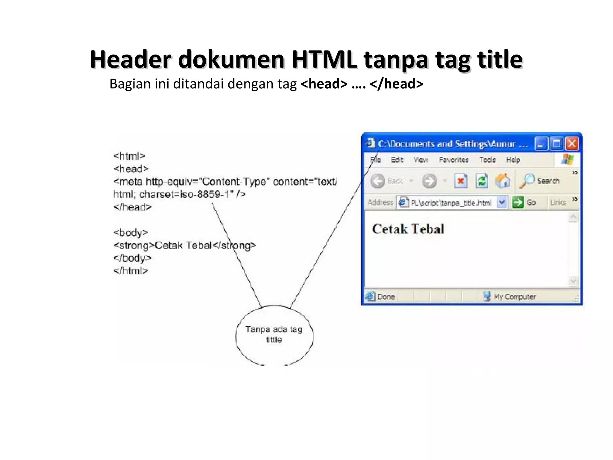 6346 pertemuan21(web statis dengan struktur html) | PPT