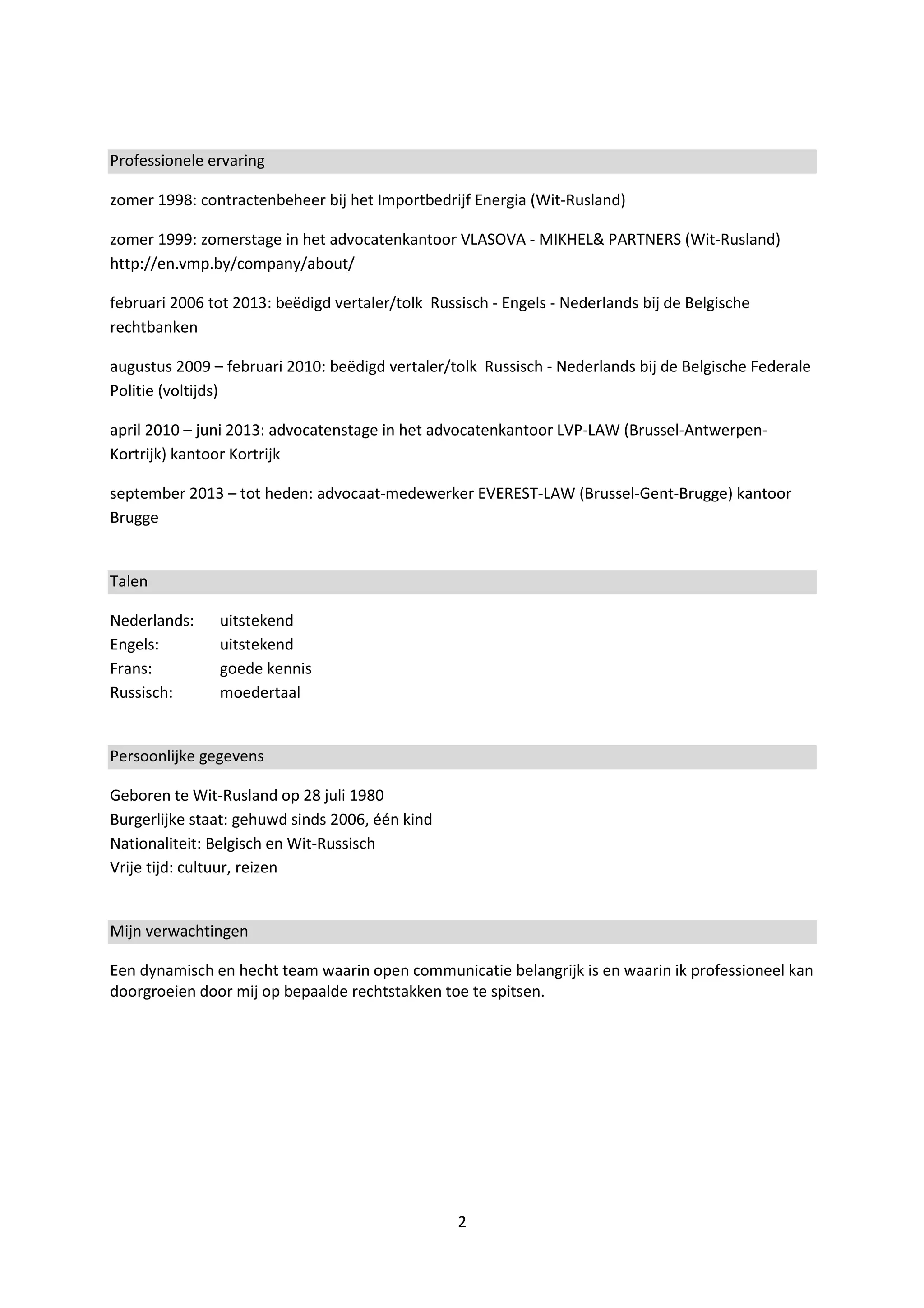 Maryna Defraeye_CV_LinkedIn | PDF