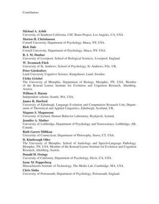 Evolution of Communication Systems D. Kimbrough Oller | PDF