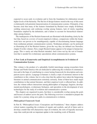Evolution of Communication Systems D. Kimbrough Oller | PDF