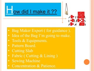Bag Making PF | PPTX