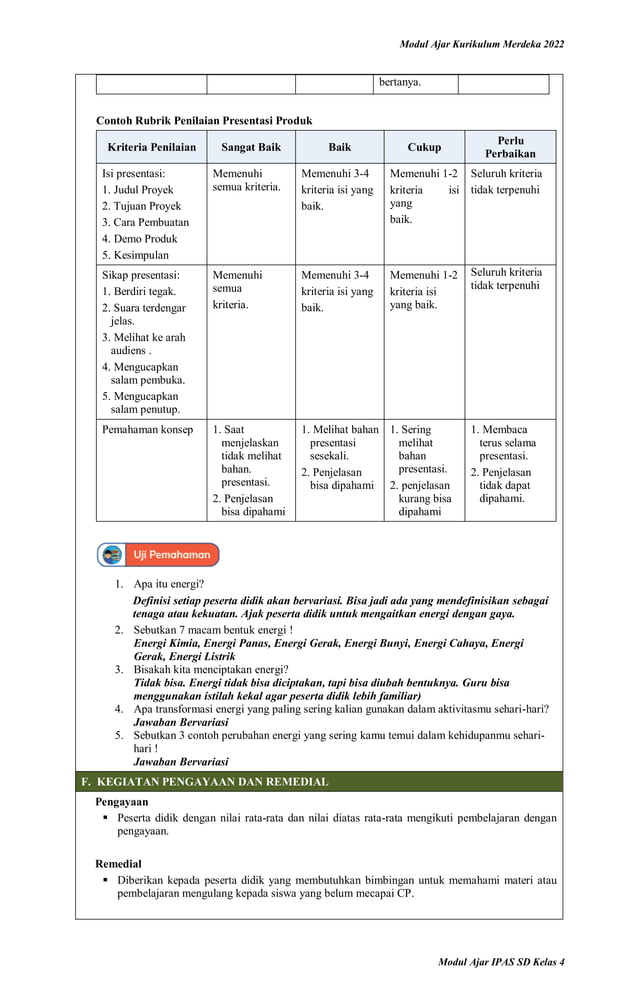 Modul ajar pembelajaran ipas perubahan wujud zat benda | PDF