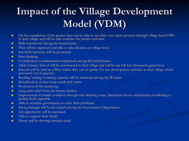 VDM Model Presentation by AHD Hyderabad Pakistan | PDF