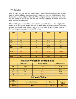 WNR Final Report | PDF