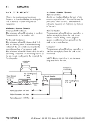 Hussman Rack Installation Manual | PDF