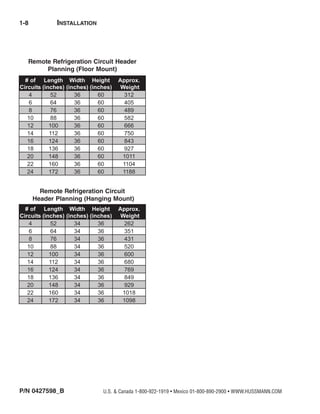 Hussman Rack Installation Manual | PDF