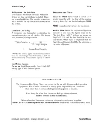 Hussman Rack Installation Manual | PDF
