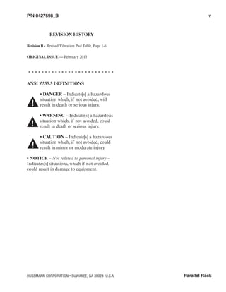 Hussman Rack Installation Manual | PDF
