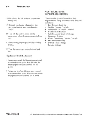 Hussman Rack Installation Manual | PDF