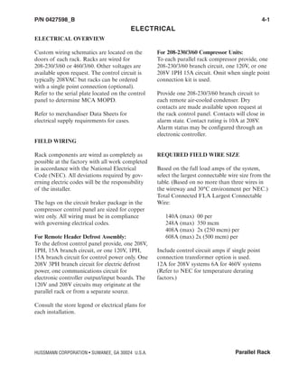 Hussman Rack Installation Manual | PDF