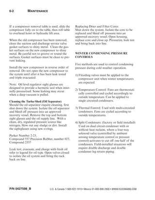 Hussman Rack Installation Manual | PDF