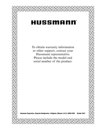 Hussman Rack Installation Manual | PDF