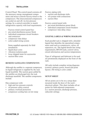 Hussman Rack Installation Manual | PDF
