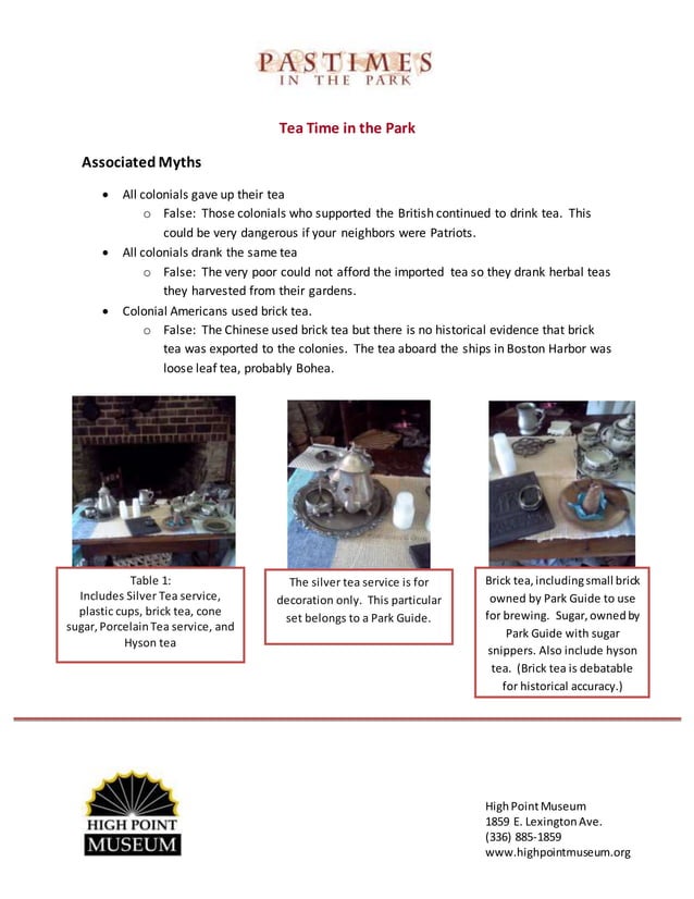 Tea program template | PDF