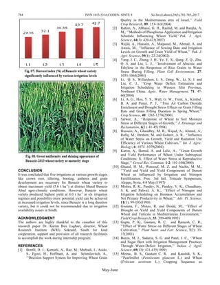 EFFECT OF IRRIGATION REGIMES ON GROWTH AND YIELD OF WHEAT VARIETY ...