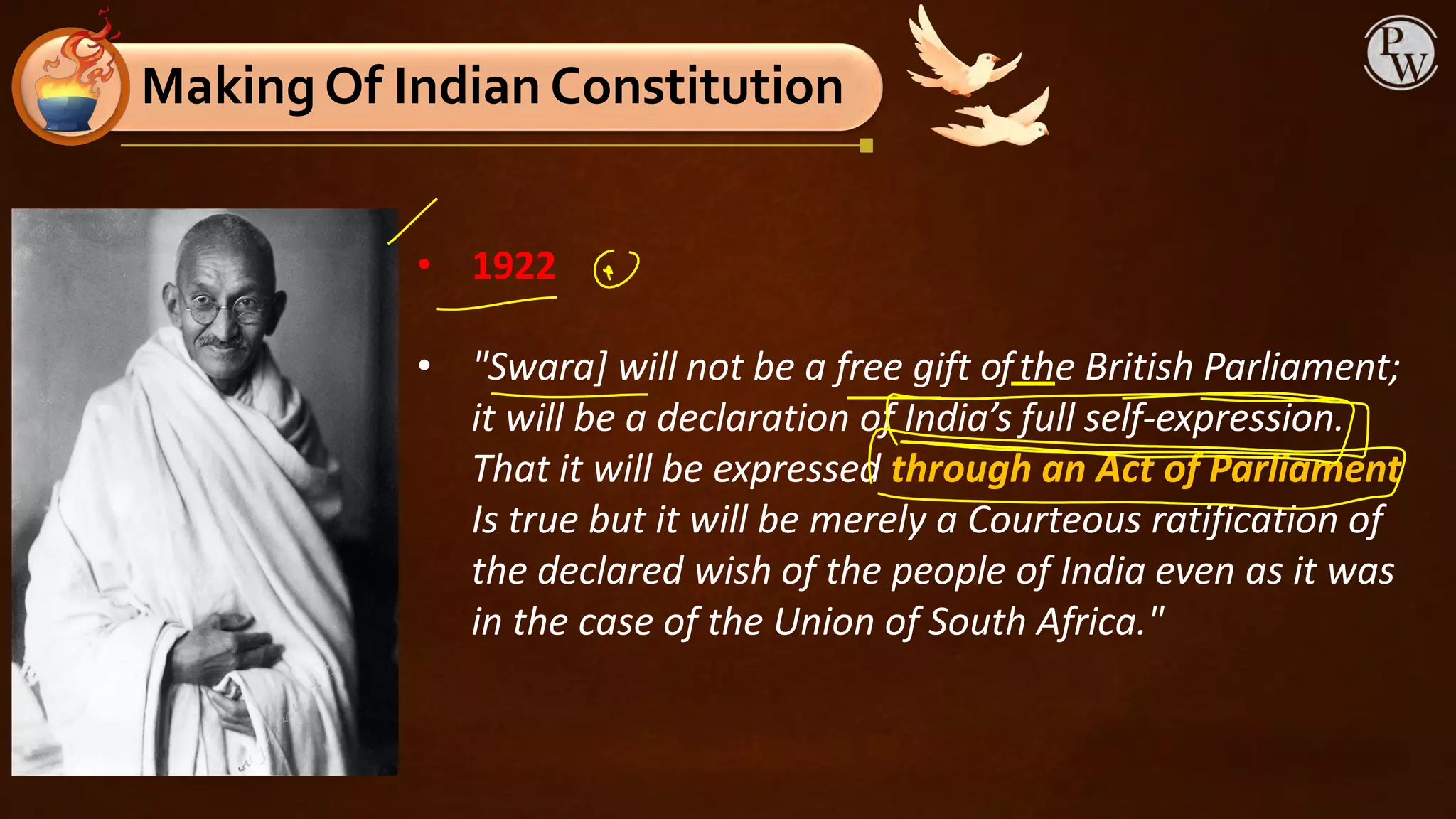 01 Making of Indian constitution Class Notes Vikrant.pdf | Politics