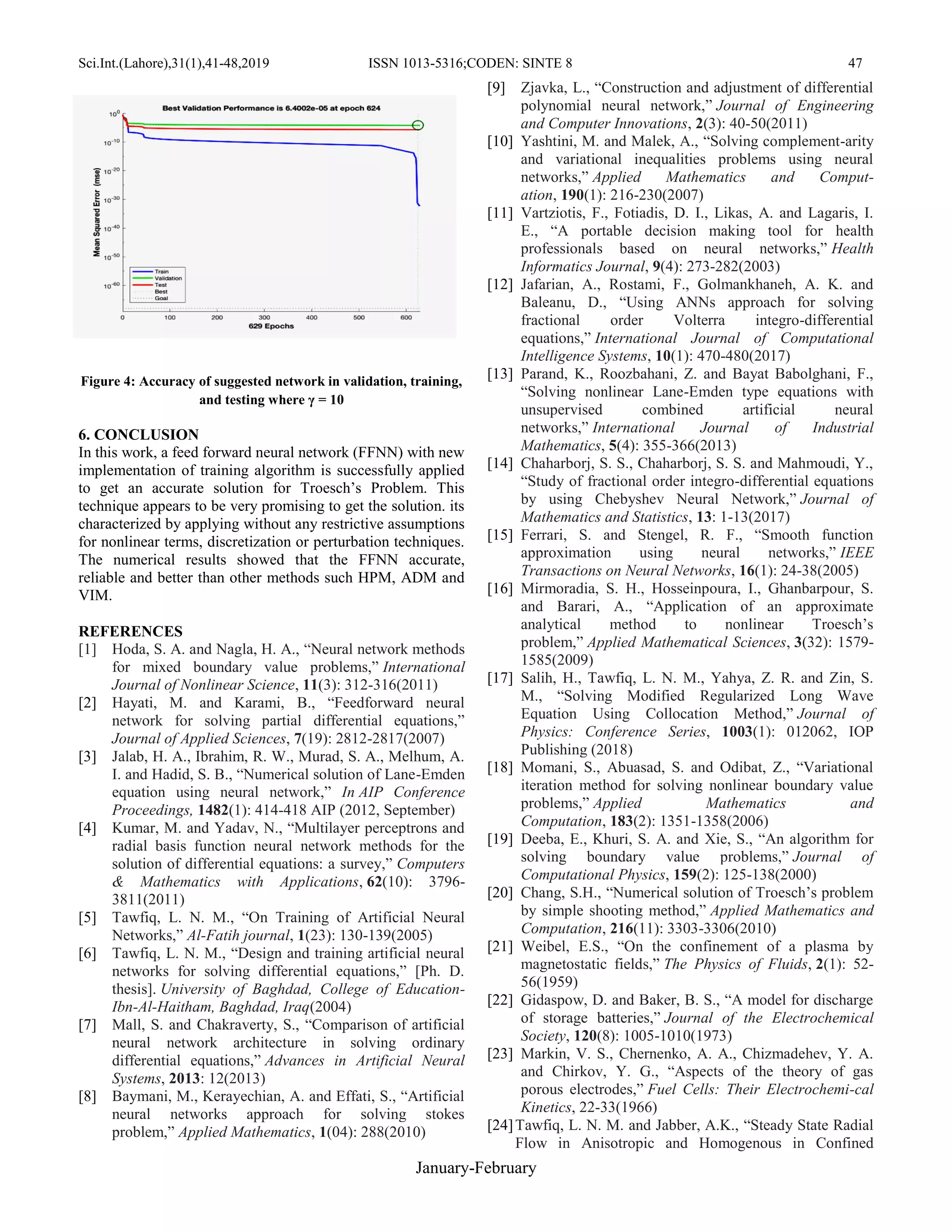 DESIGN SUITABLE FEED FORWARD NEURAL NETWORK TO SOLVE TROESCH'S PROBLEM | PDF | Physics | Science