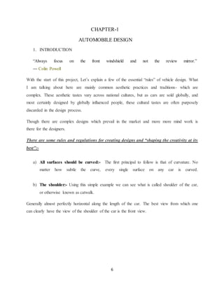 Automobile design final | DOCX
