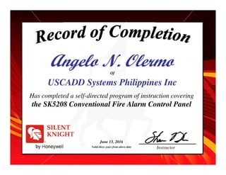 Angelo N.Olermo-SK5208 Panel cert | PPT