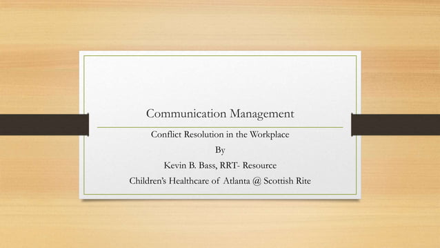 Communication Management | PPT
