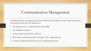 Communication Management | PPTX