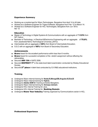 KrishnaChaitanya-Java-7 YearsExp | PDF