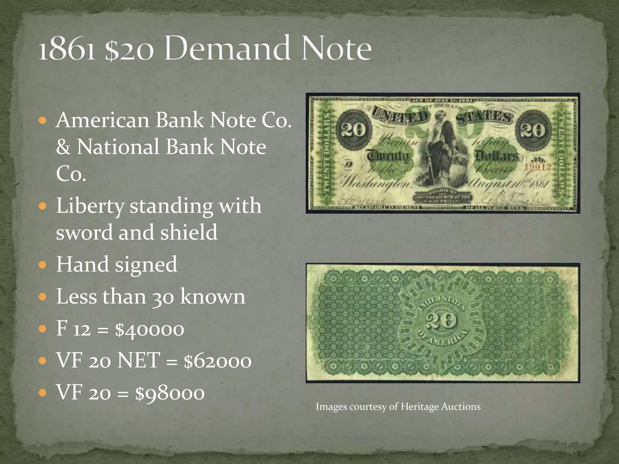Demand Notes 1861 | PPT