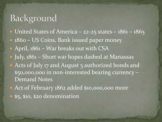 Demand Notes 1861 | PPT