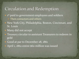 Demand Notes 1861 | PPTX