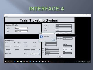 TRAIN TICKETING SYSTEM | PPTX