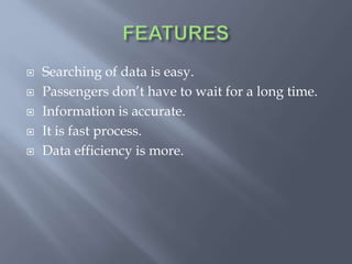 TRAIN TICKETING SYSTEM | PPTX