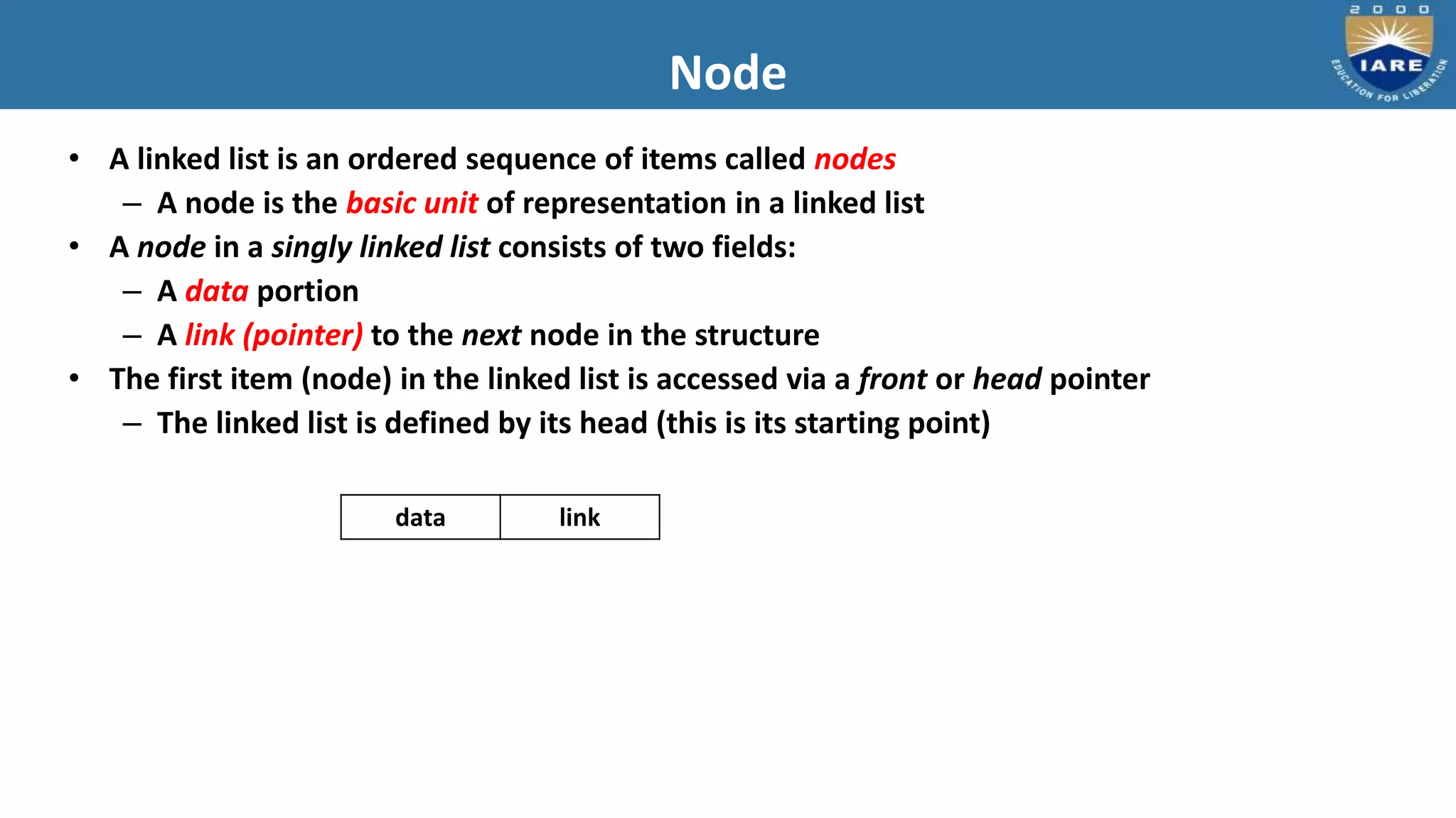 Linked list ppt | PPT