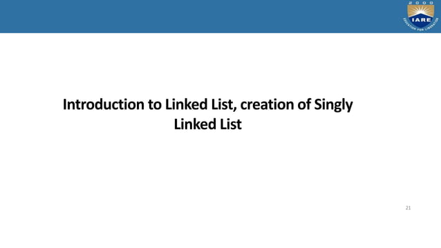 Linked list ppt | PPT