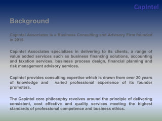 CapIntel Presentation | PPTX | Business Accounting & Finance | Business
