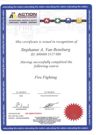 Fire Cert. | PDF