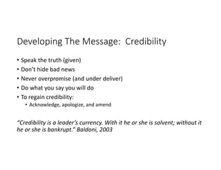 Effective Leadership Communication Presentation | PDF