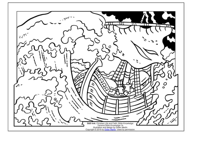 Coloring page- The acts of the apostles: Peace in the midst of storm | PPT