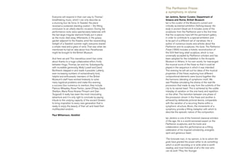 Panathenaia - programme and libretto for a unique cantata | PDF ...