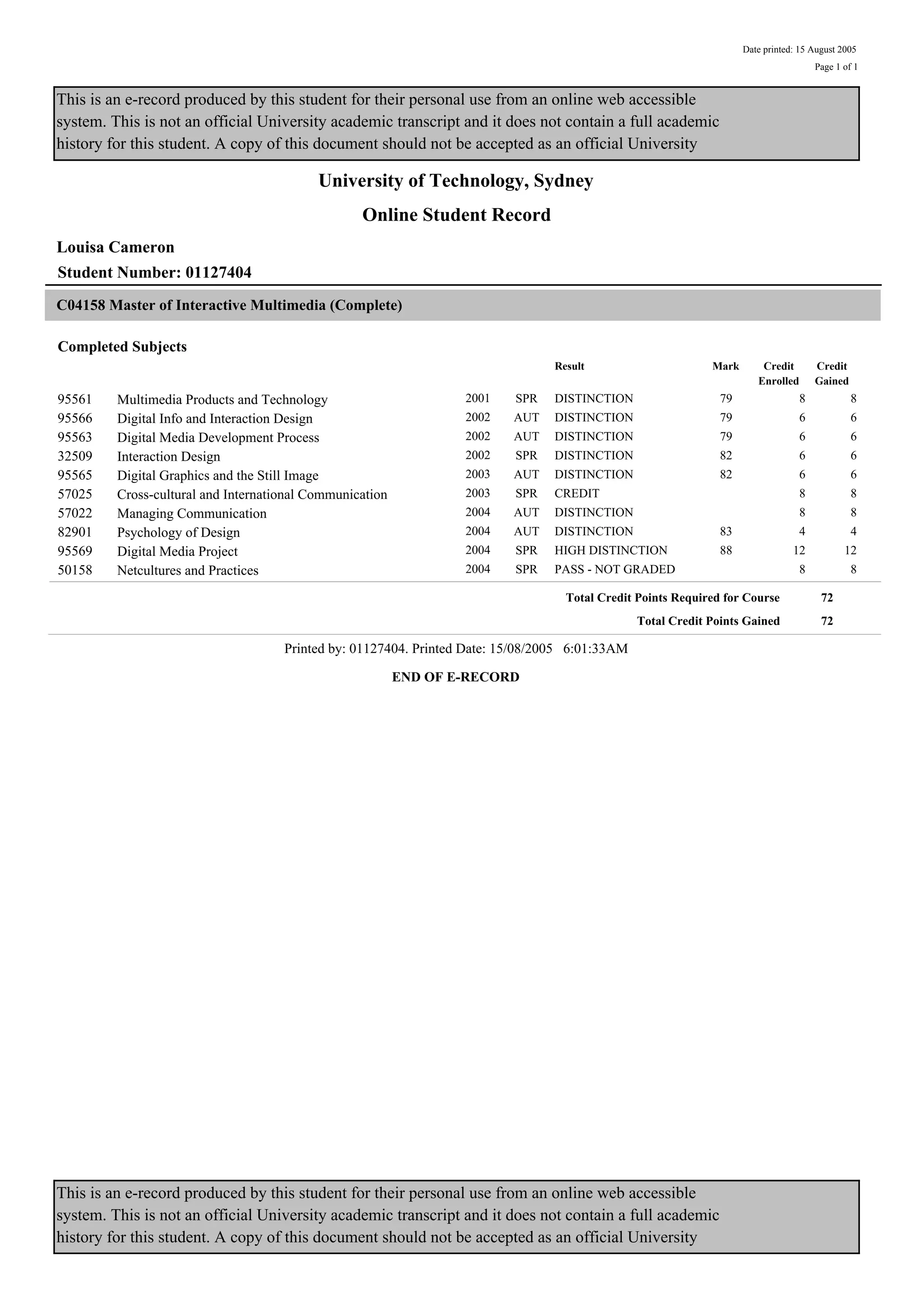 UTS-results | PDF