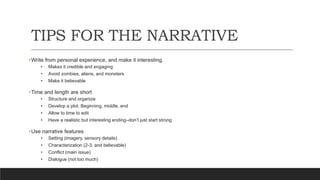 638872333-NARRATIVE-WRITING-Igcse ebglish CSE.pptx