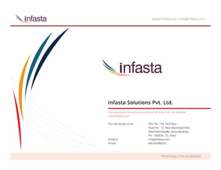 Infasta Buisness Proposal | PDF