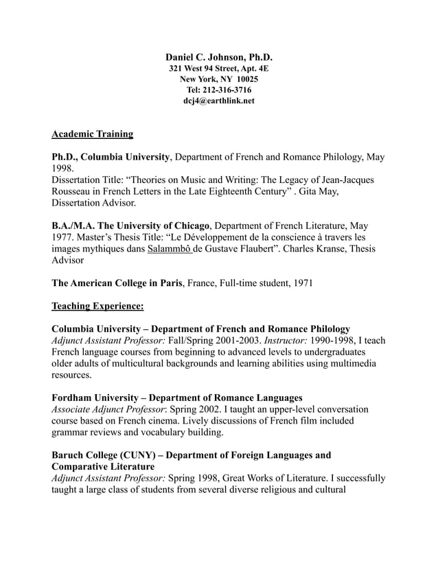 Complete CV-2 | PDF | Education