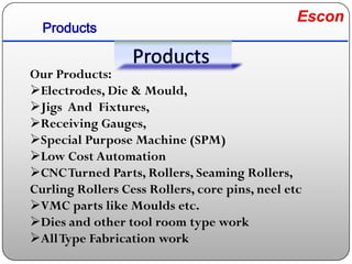 ESCON Profile Tool Room | PDF